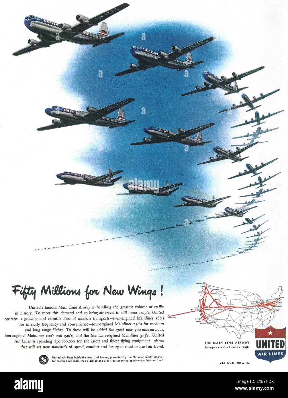Vintage airline ads immagini e fotografie stock ad alta risoluzione - Alamy
