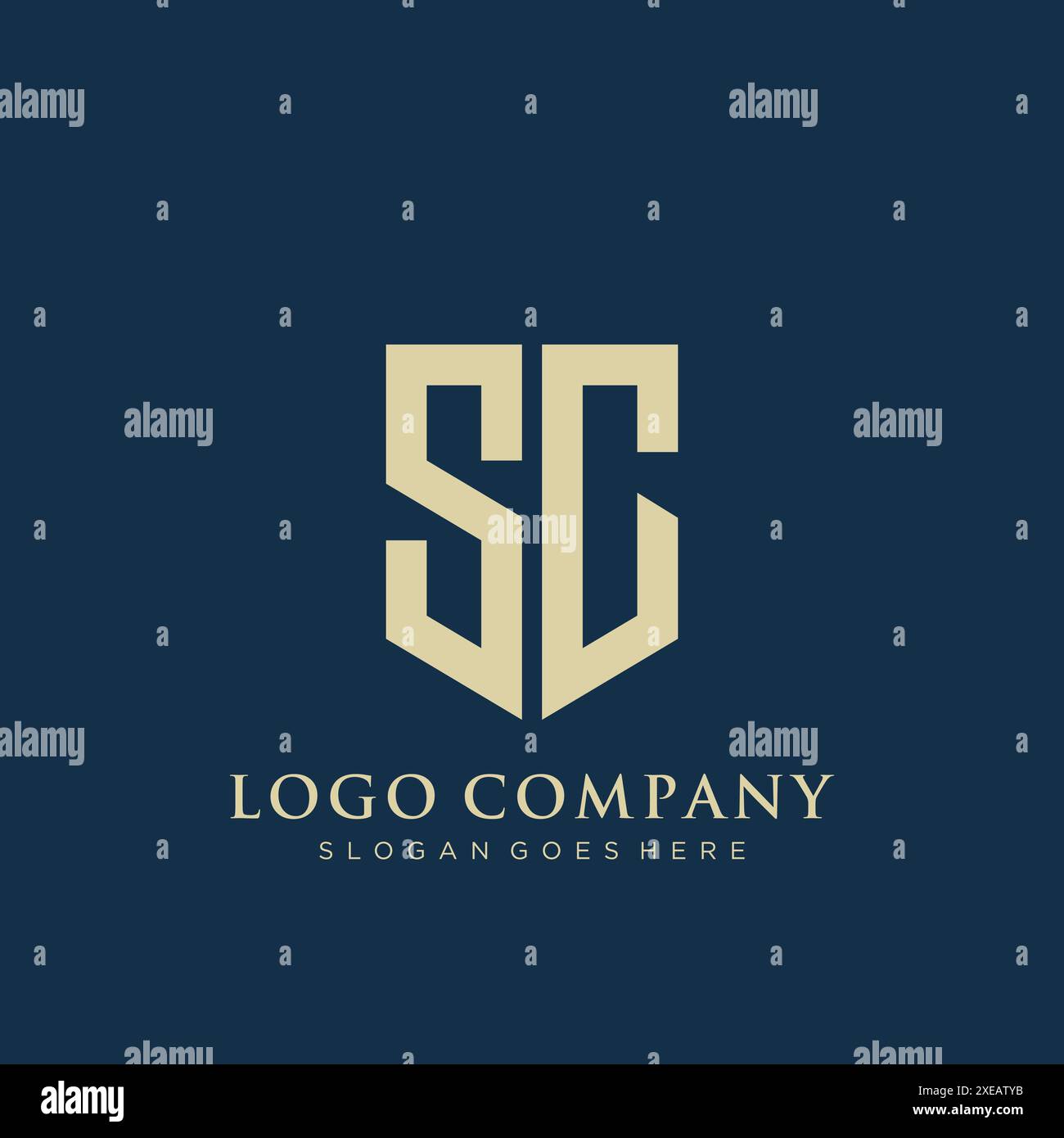 Disegno del logo della lettera sc immagini e fotografie stock ad alta ...