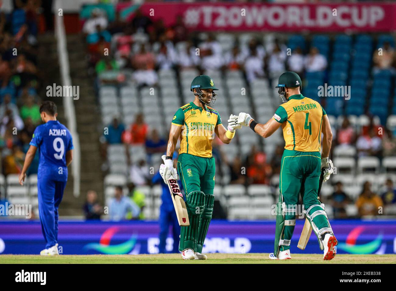 TAROUBA, TRINIDAD AND TOBAGO, 26 giugno 2024: Reeza Hendricks, centro ...