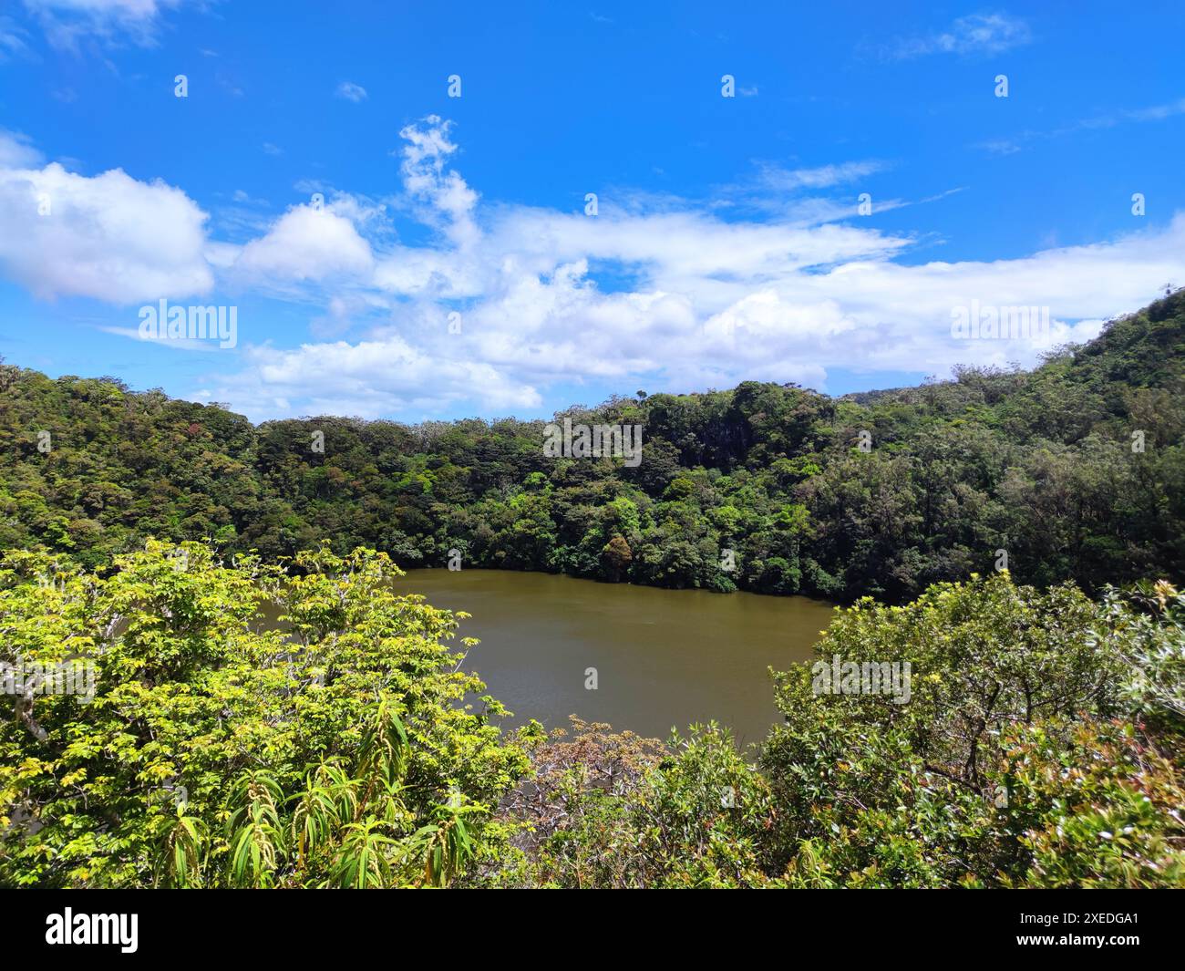 Lago del cratere mauritius immagini e fotografie stock ad alta ...