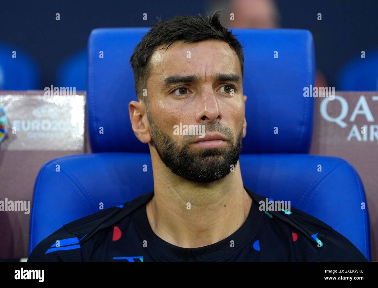 Il portiere portoghese Rui Patricio prima della partita UEFA Euro 2024 ...