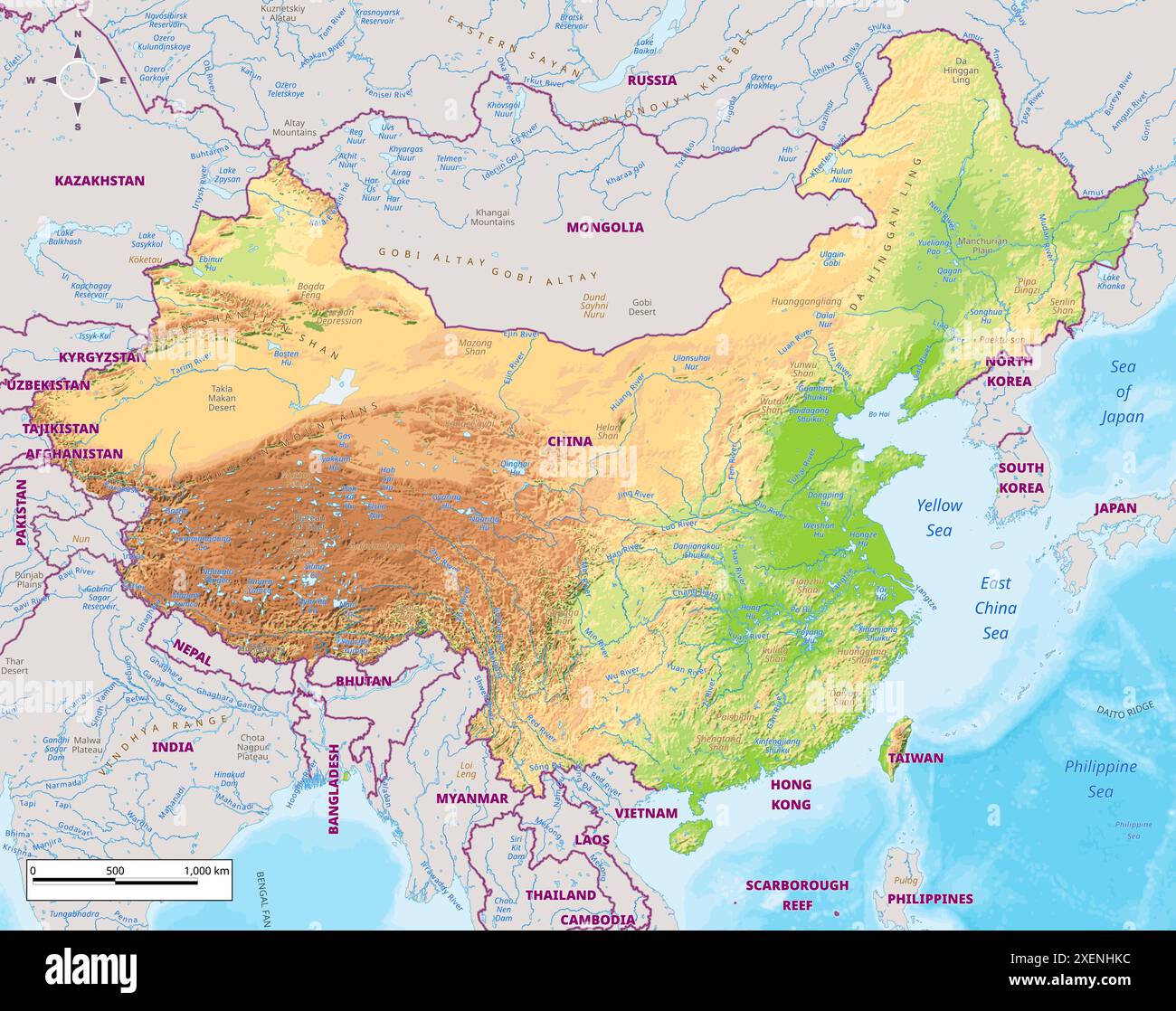 Regioni mappa della cina Immagini Vettoriali Stock - Pagina 2 - Alamy