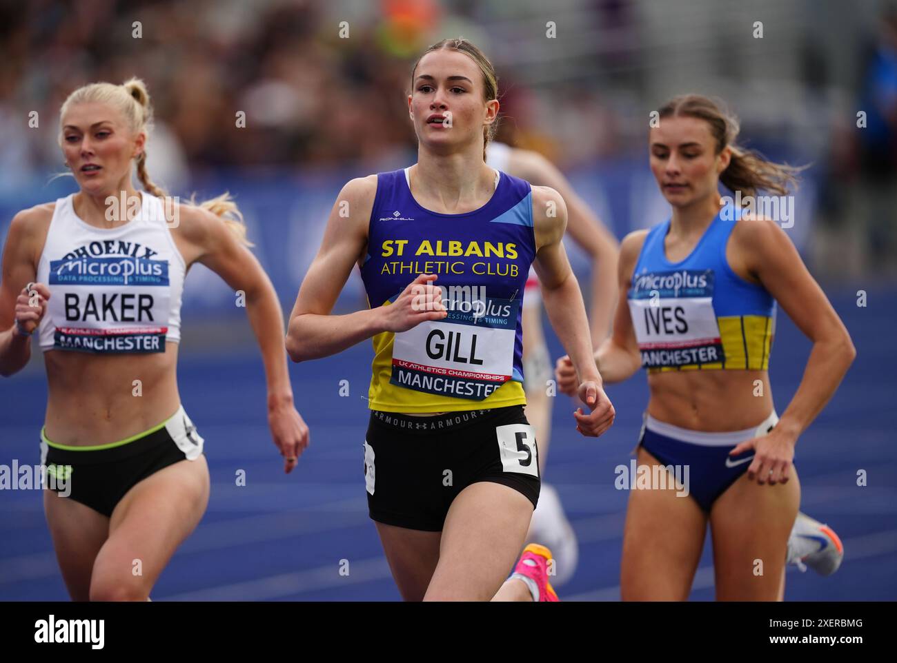 Phoebe Gill in azione nei 800m Heats femminili durante il primo giorno ...