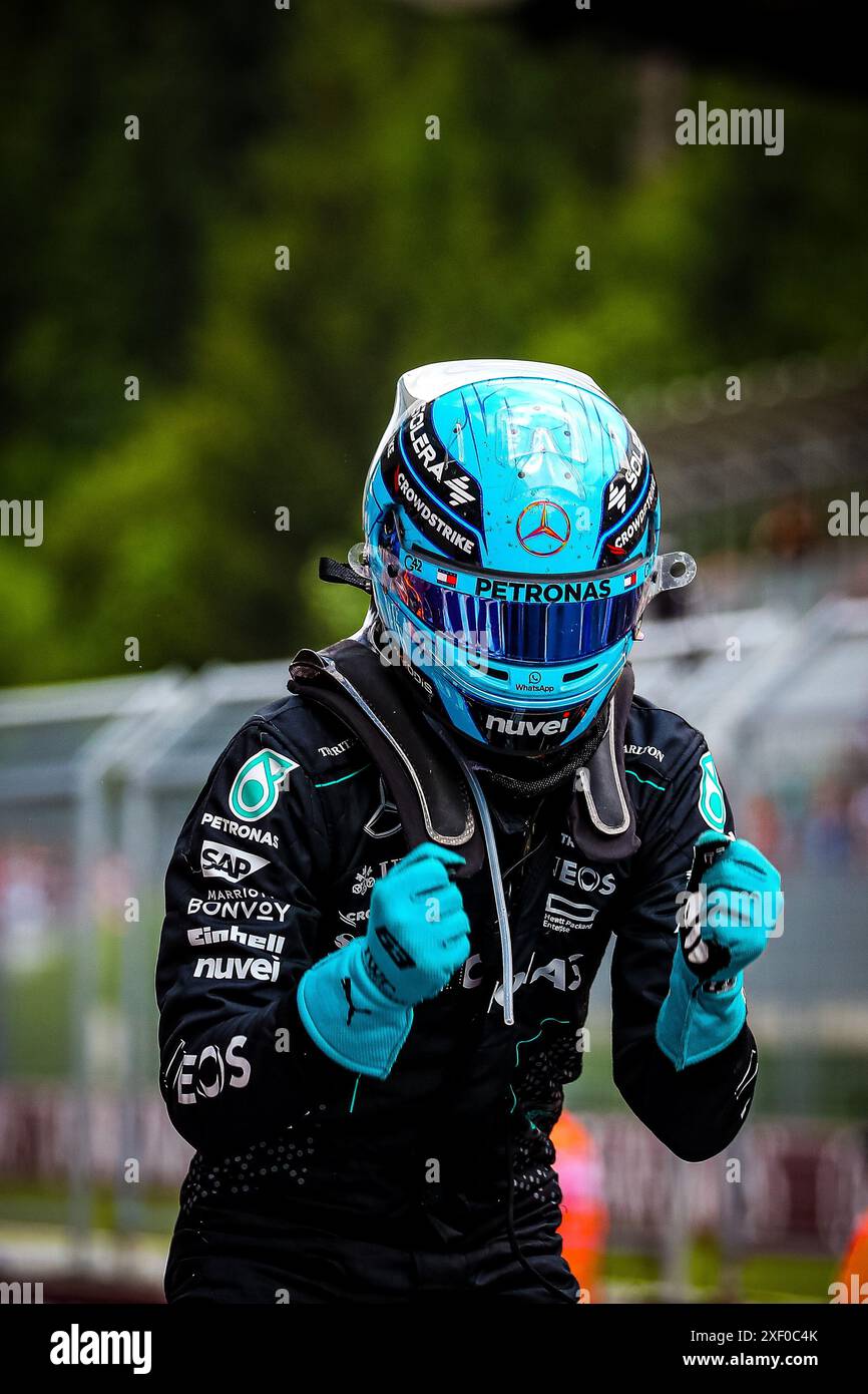 63 George Russell, (GRB) AMG Mercedes Ineos durante il GP d'Austria ...
