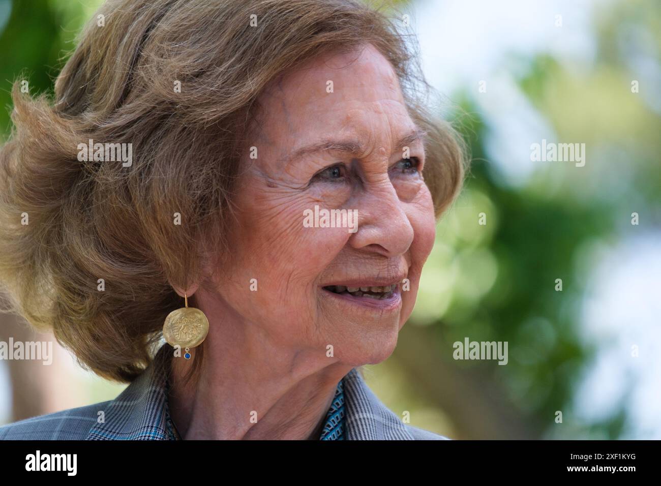 La regina Sofia partecipa alla presentazione dei due nuovi Pandas allo zoo di Madrid con: La ...