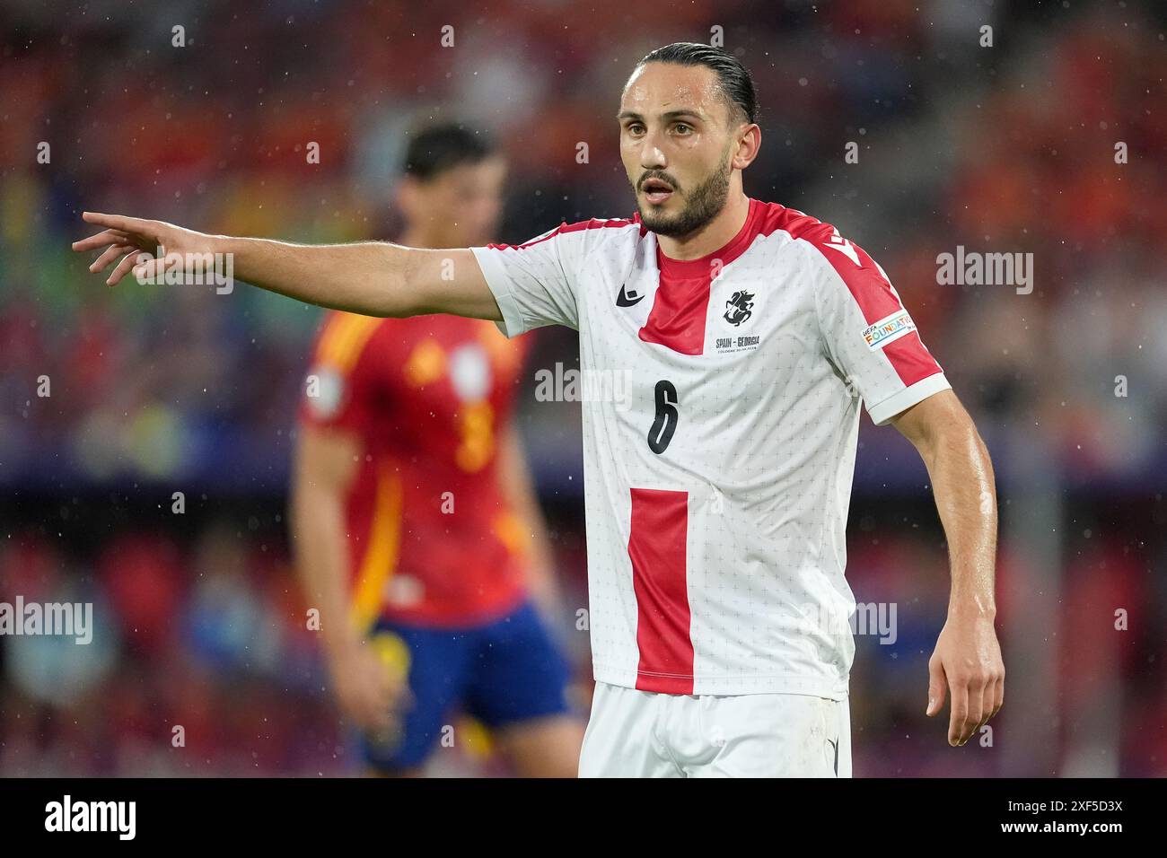 Giorgi Kochorashvili della Georgia durante la partita UEFA Euro 2024 ...