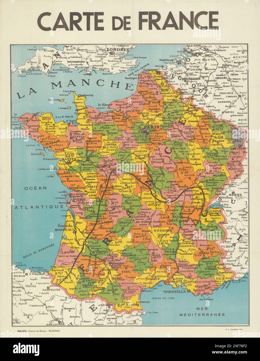 France french map immagini e fotografie stock ad alta risoluzione - Alamy