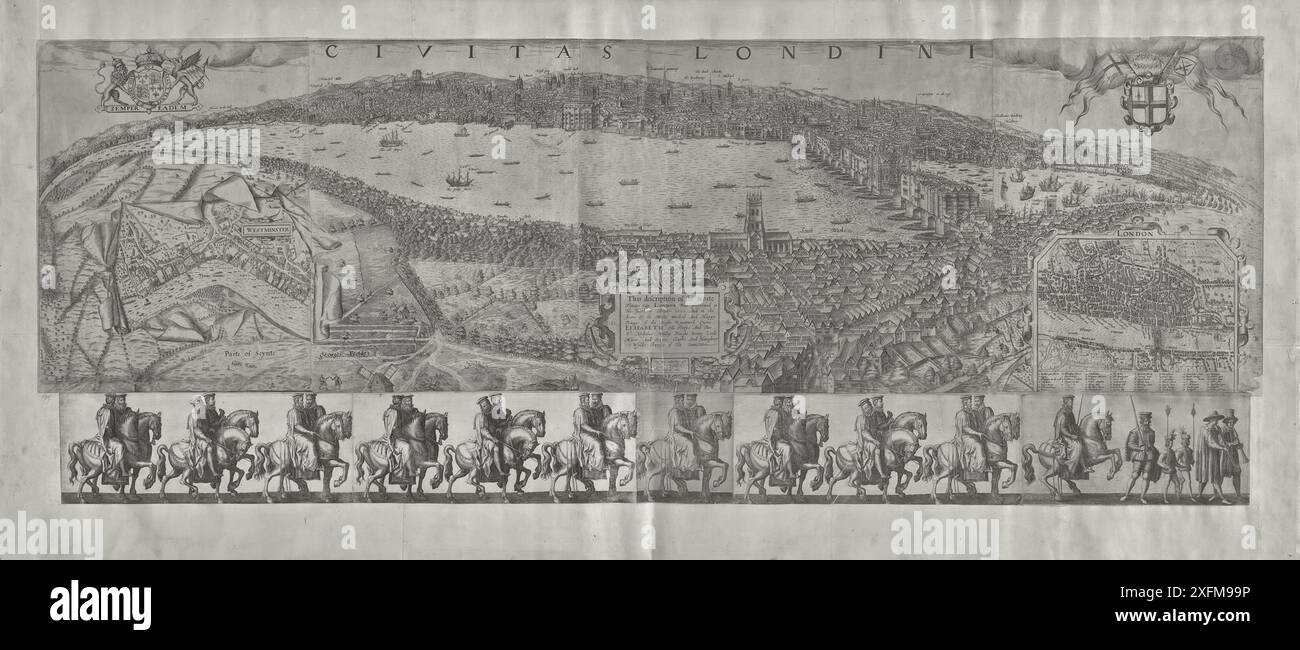 Mappa di londra di john norden immagini e fotografie stock ad alta ...