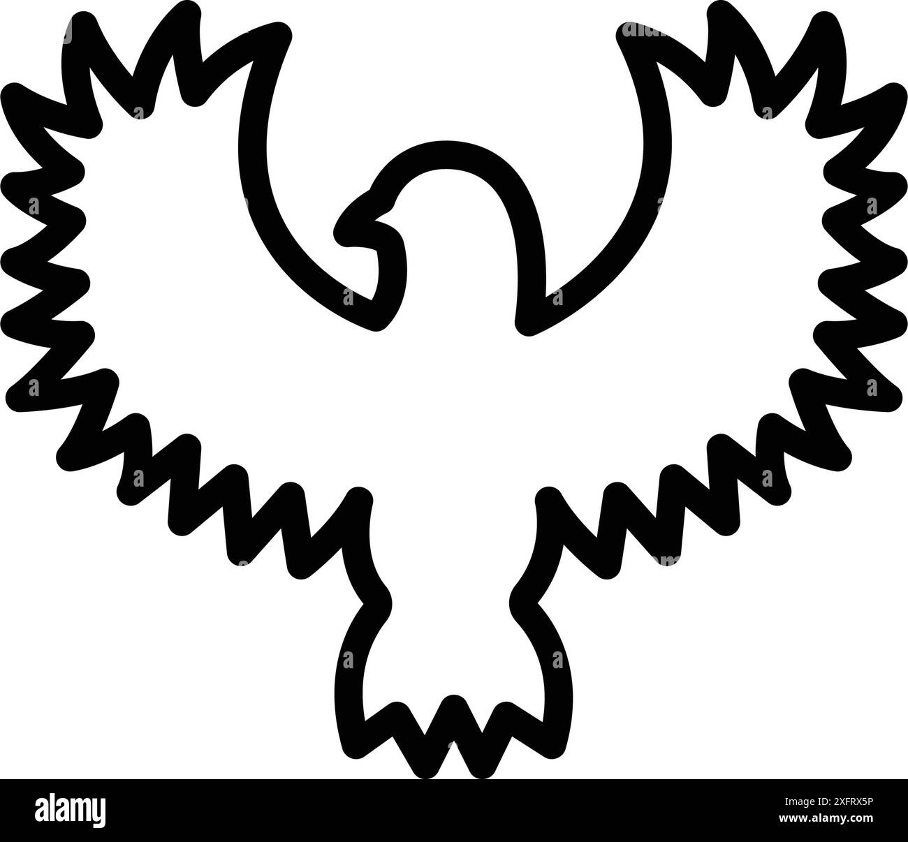 Sagoma di un falco pescatore Immagini Vettoriali Stock - Alamy