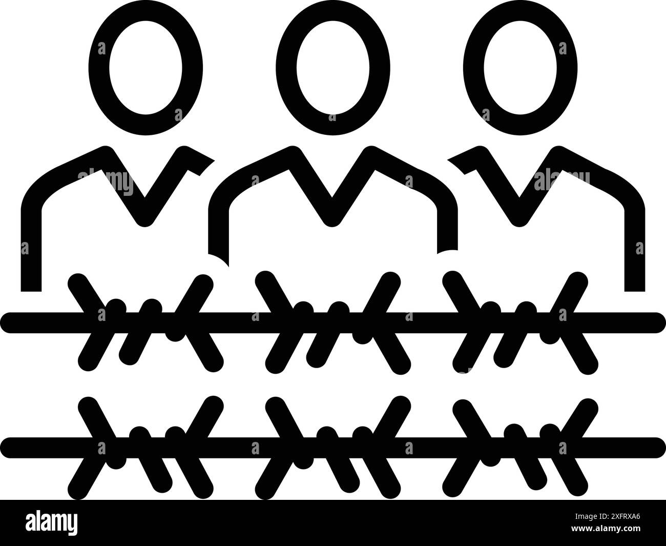 Simbolo di frontiera Immagini Vettoriali Stock - Alamy