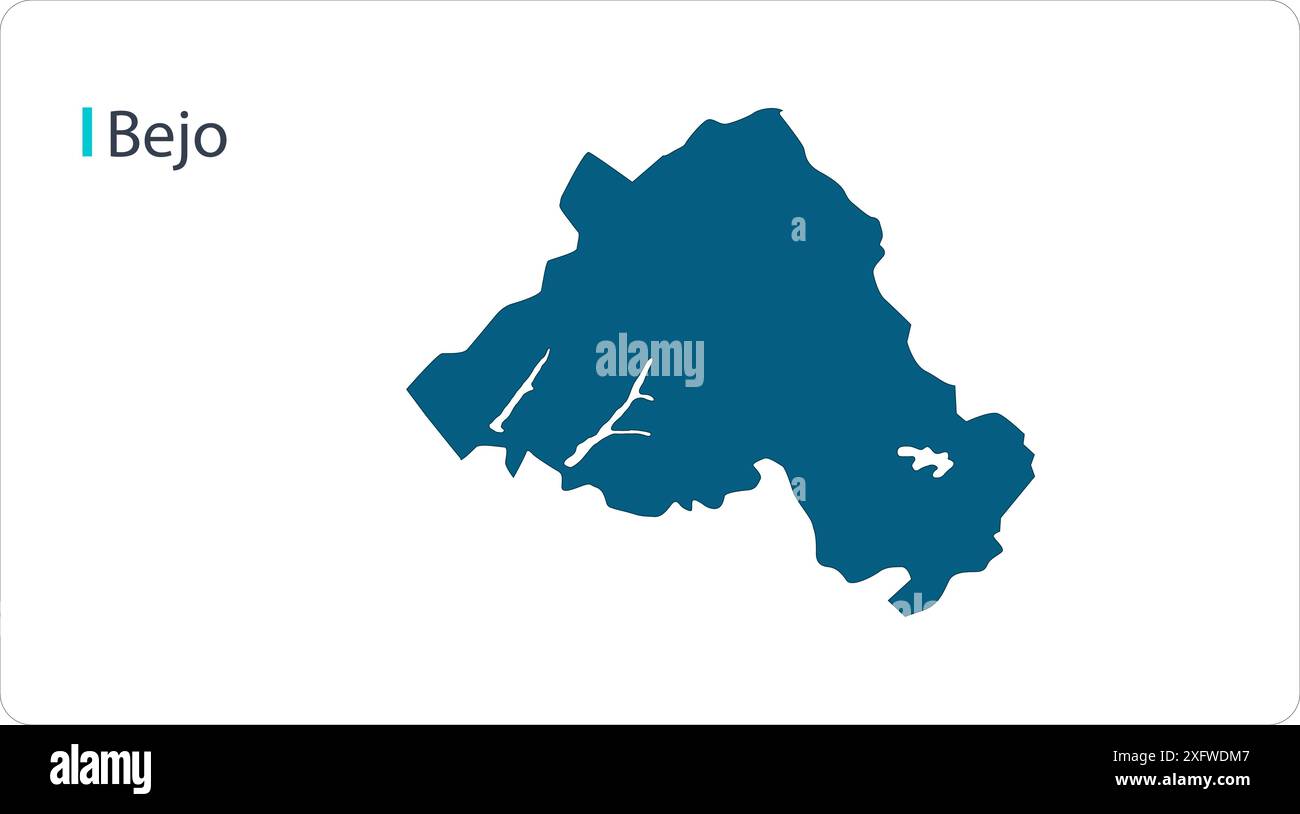 MAP of Bejo, Portogallo mappa, regione del Portogallo, indicante i suoi ...