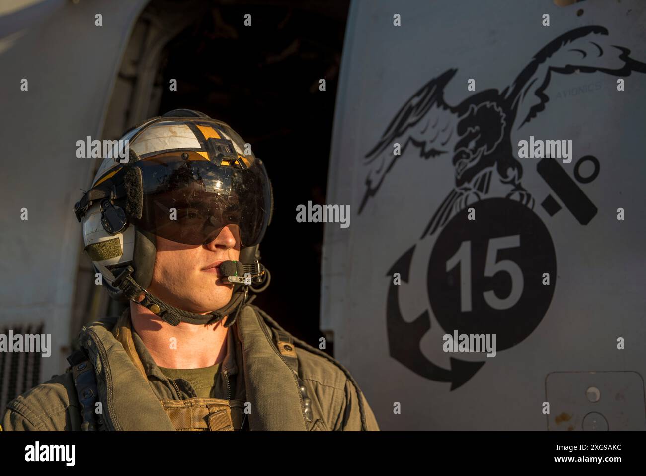 Michael Muser, capo dell'equipaggio del tiltrotor MV-22 assegnato al ...