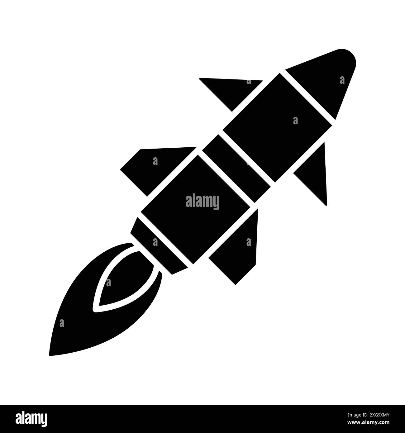 Missile vector vectors Foto e Immagini Stock in Bianco e Nero - Alamy