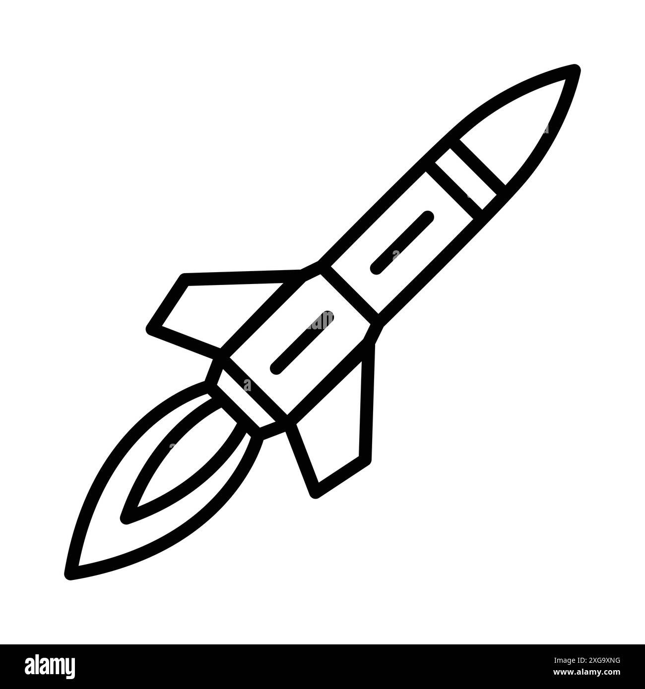 Missile vector vectors Foto e Immagini Stock in Bianco e Nero - Alamy