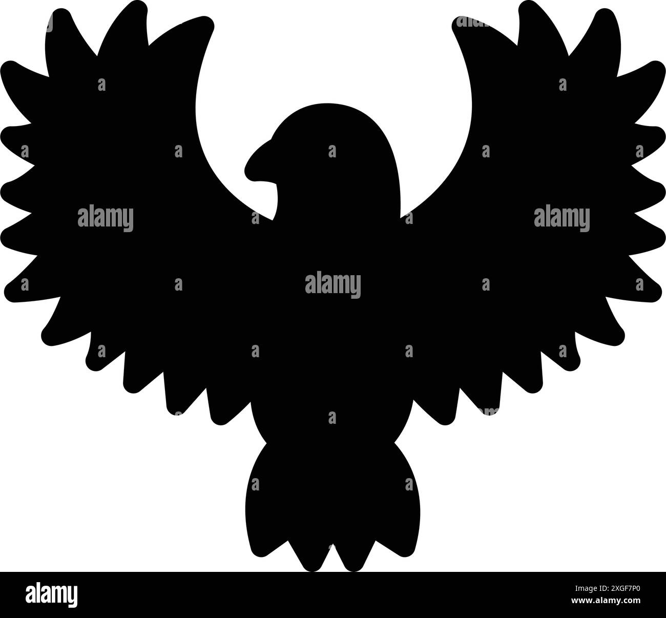 Sagoma di un falco pescatore Immagini Vettoriali Stock - Alamy