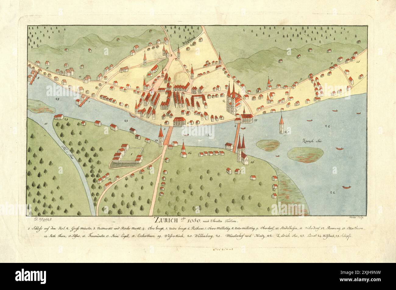 Map of zurich immagini e fotografie stock ad alta risoluzione - Alamy
