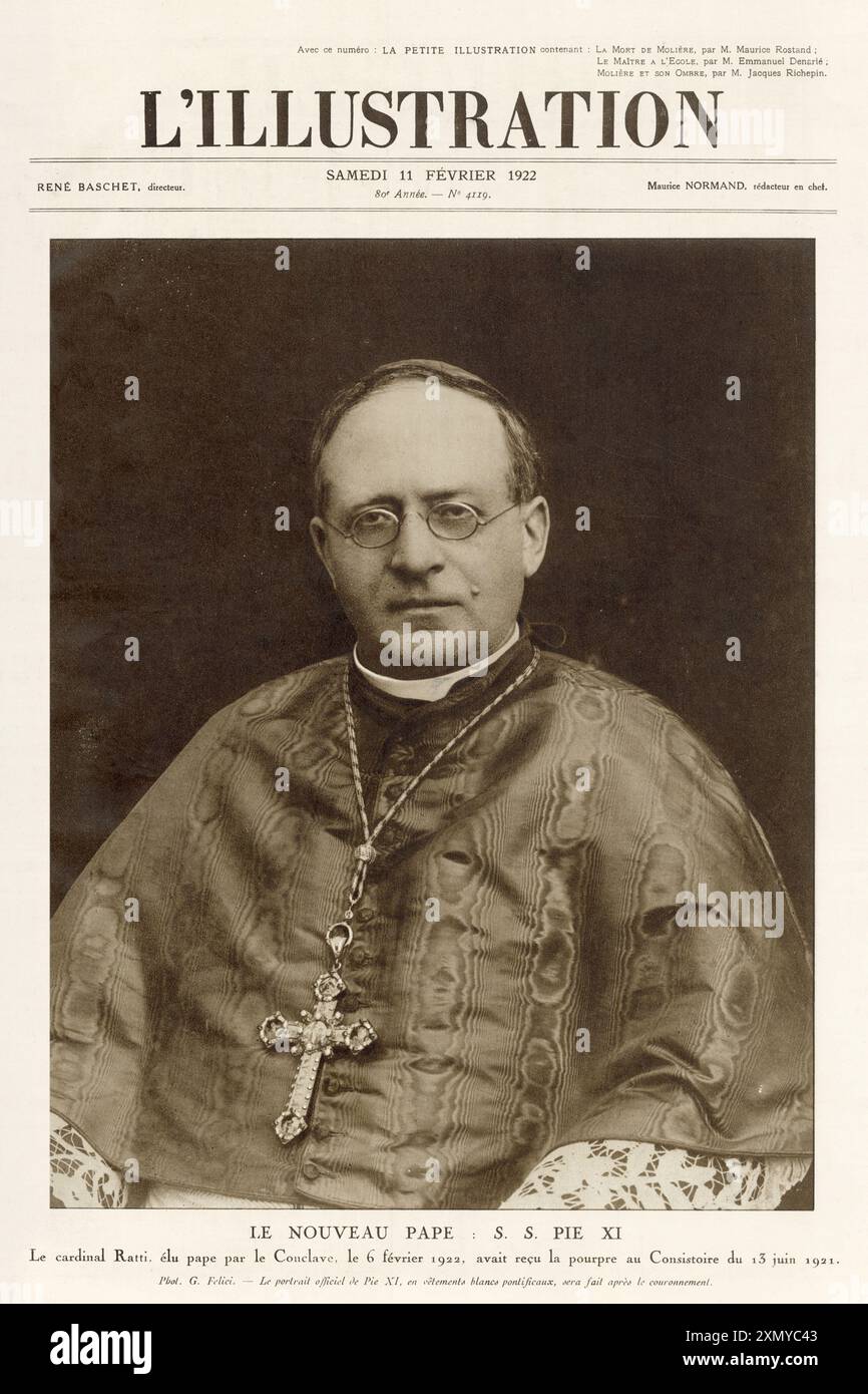 Ritratto di papa pius xi ratti immagini e fotografie stock ad alta ...