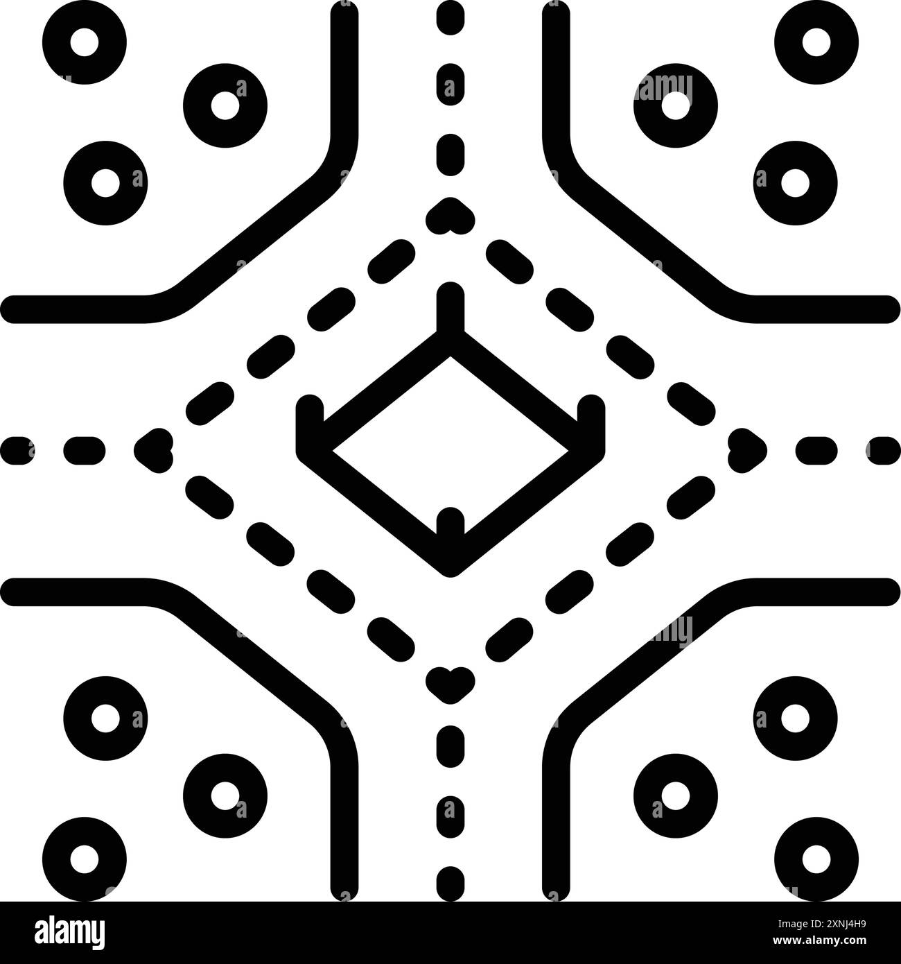 Simbolo della rotonda Immagini Vettoriali Stock - Alamy