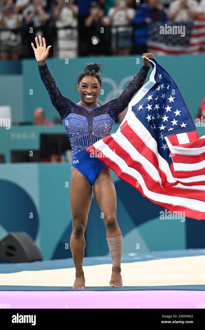 Simone biles olimpiadi di parigi immagini e fotografie stock ad alta ...