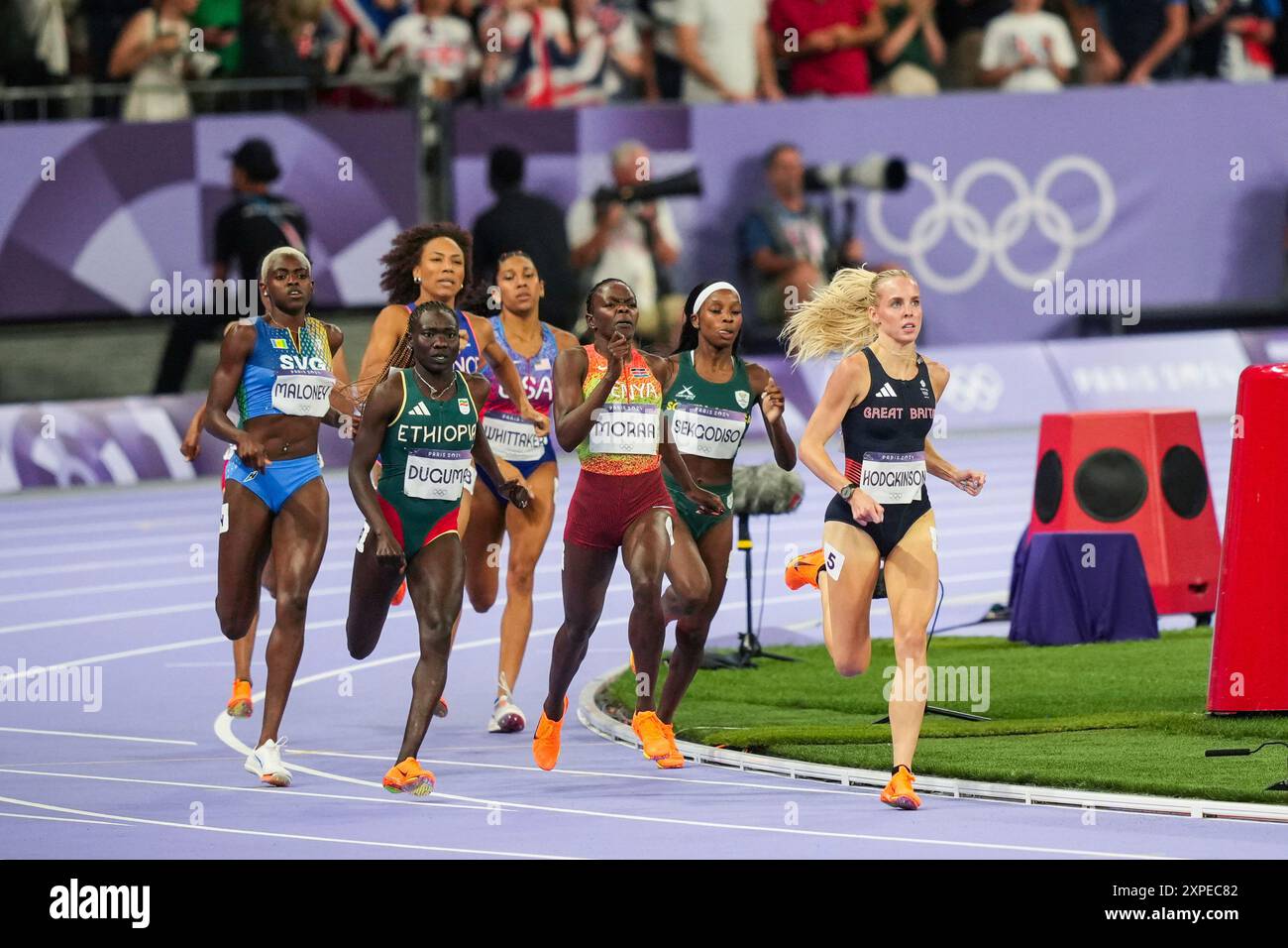 Keely Hodgkinson of Great Britain compete during Women's 800m Final of ...