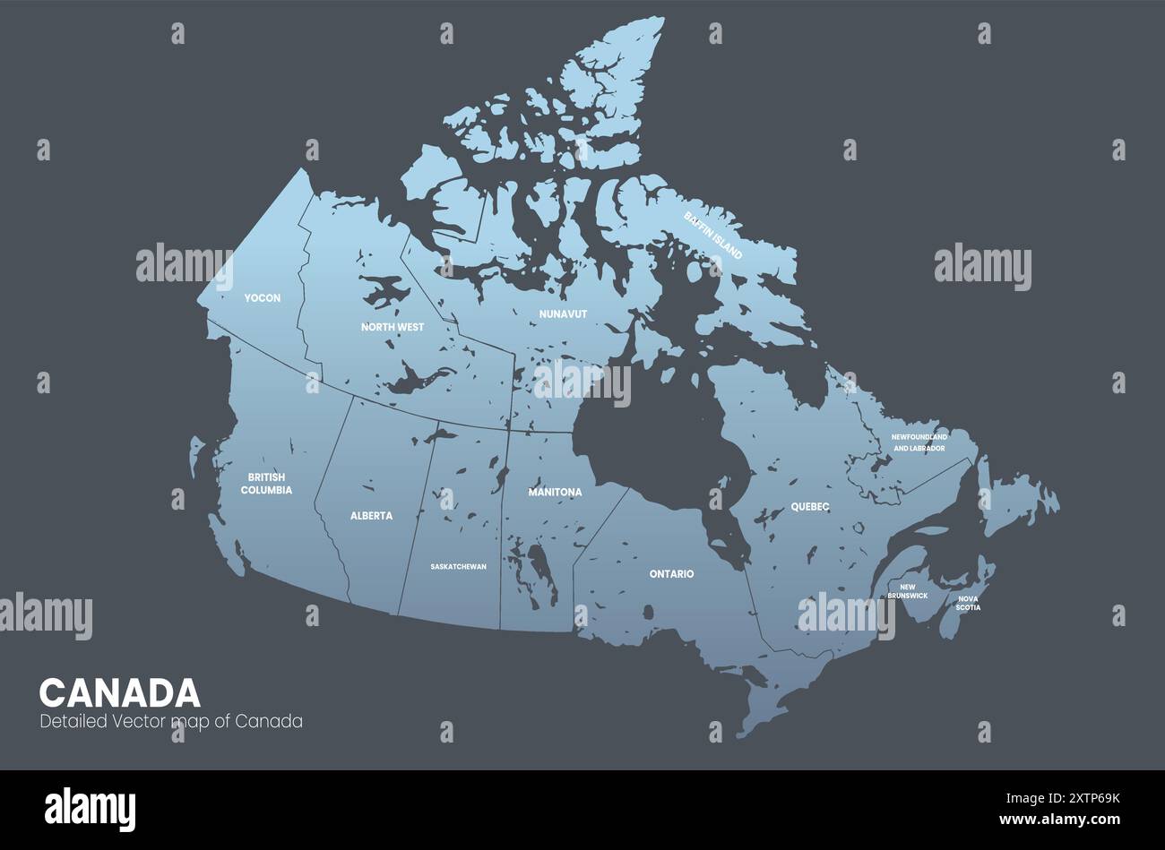 Mappa politica del canada immagini e fotografie stock ad alta ...
