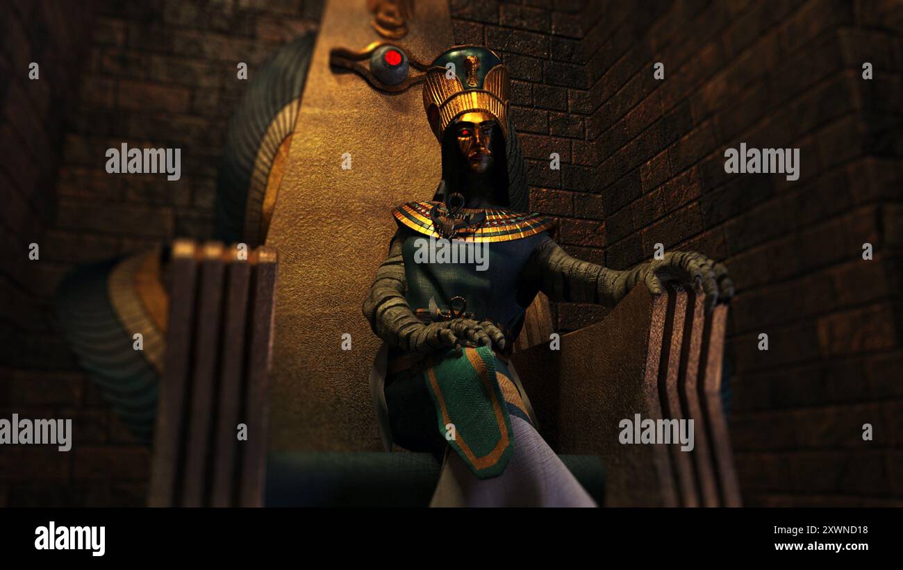 Faraone seduto sul suo trono immagini e fotografie stock ad alta ...