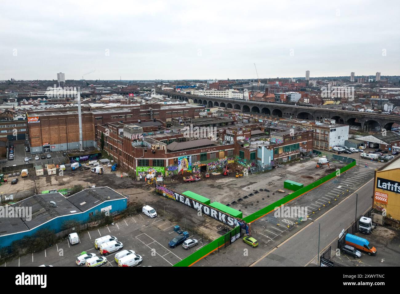 Canal Street, Digbeth, Birmingham, 11 gennaio 2024 - lavori di ...
