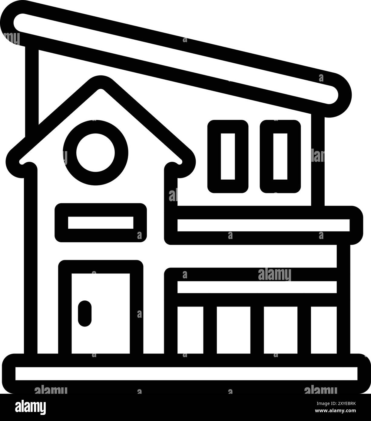 Villa vector vectors Immagini Vettoriali Stock - Alamy