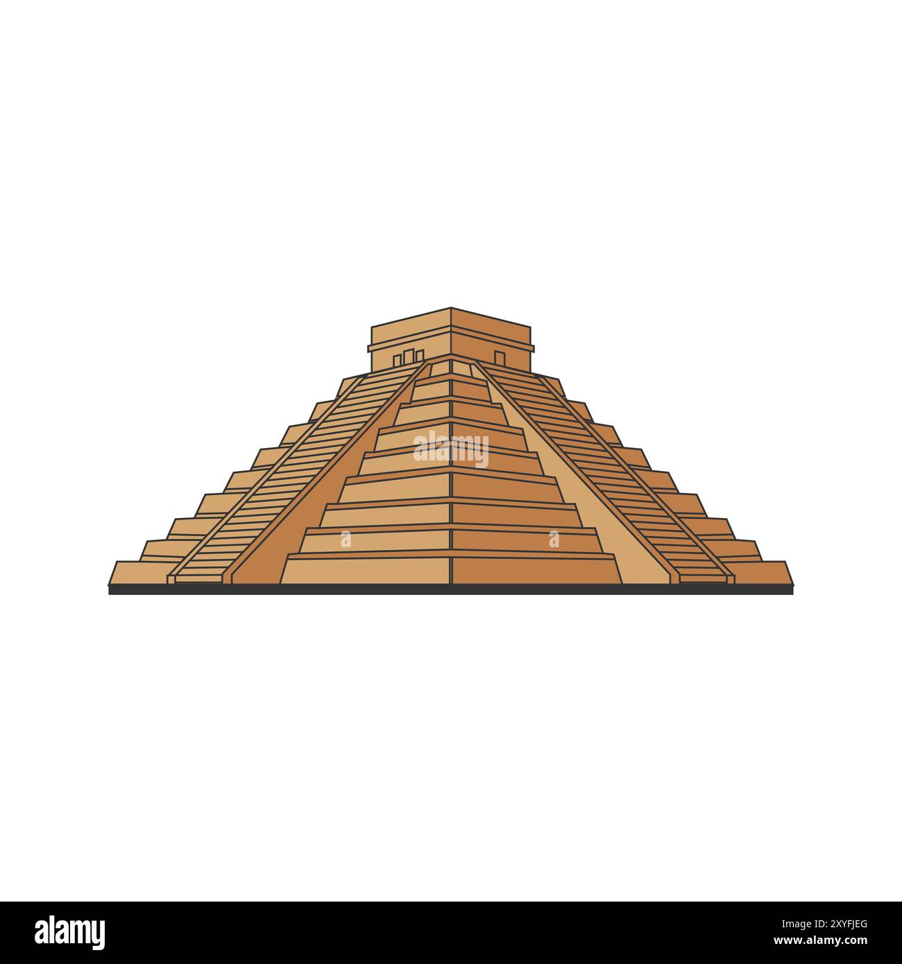 Piramide azteca del messico Immagini Vettoriali Stock - Alamy