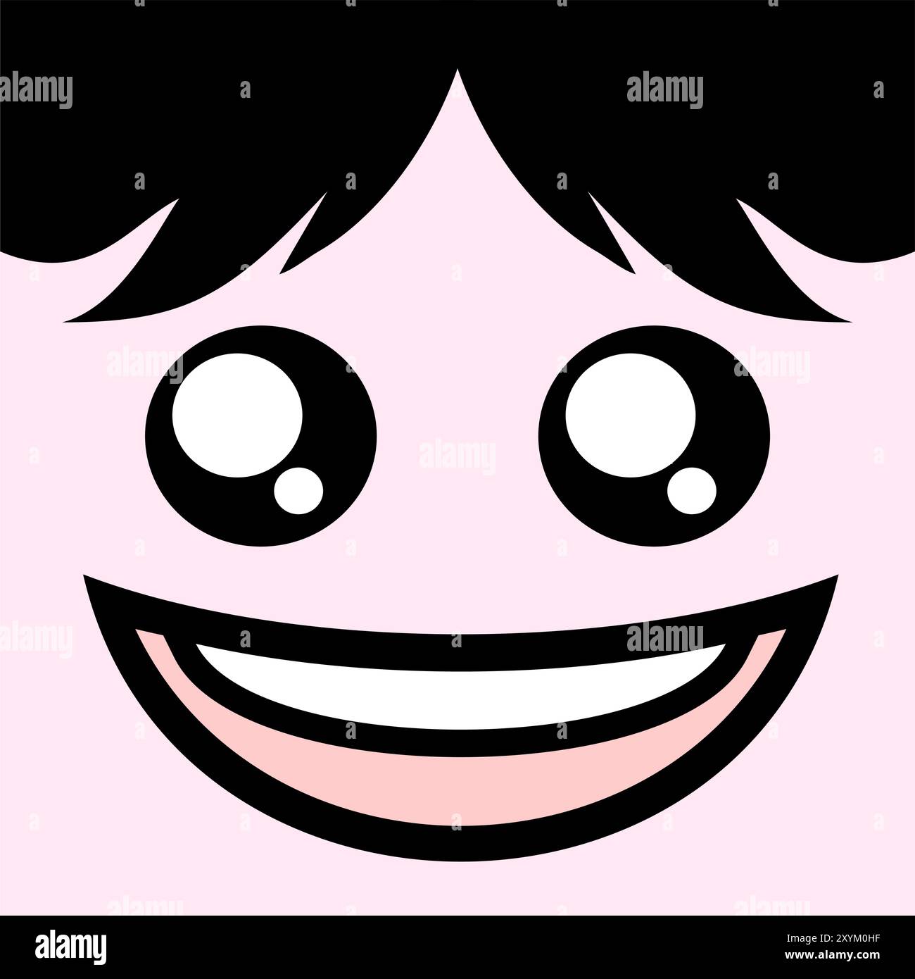 Espressione felice Immagini Vettoriali Stock - Alamy