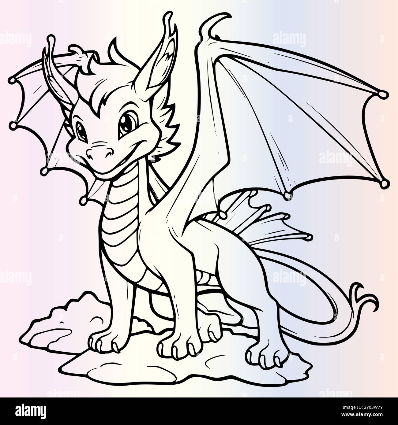 Disegno drago da colorare immagini e fotografie stock ad alta ...