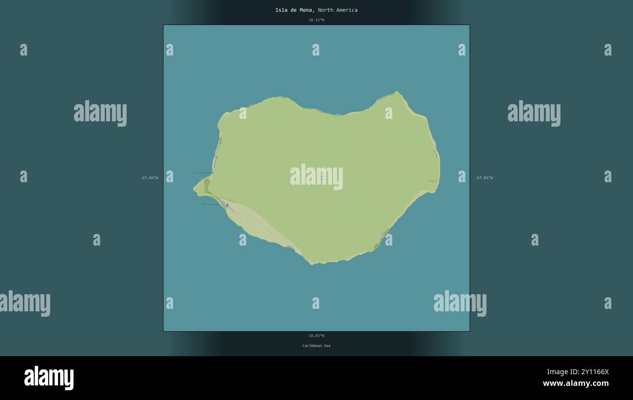 Mappa dell'isola di isla mona immagini e fotografie stock ad alta ...