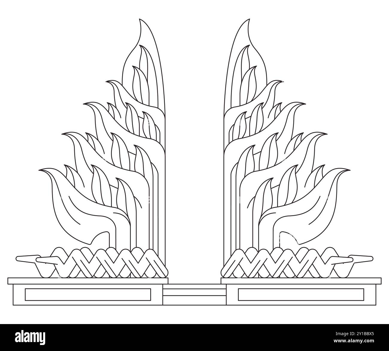 Tugu pahlawan surabaya indonesia Immagini Vettoriali Stock - Alamy