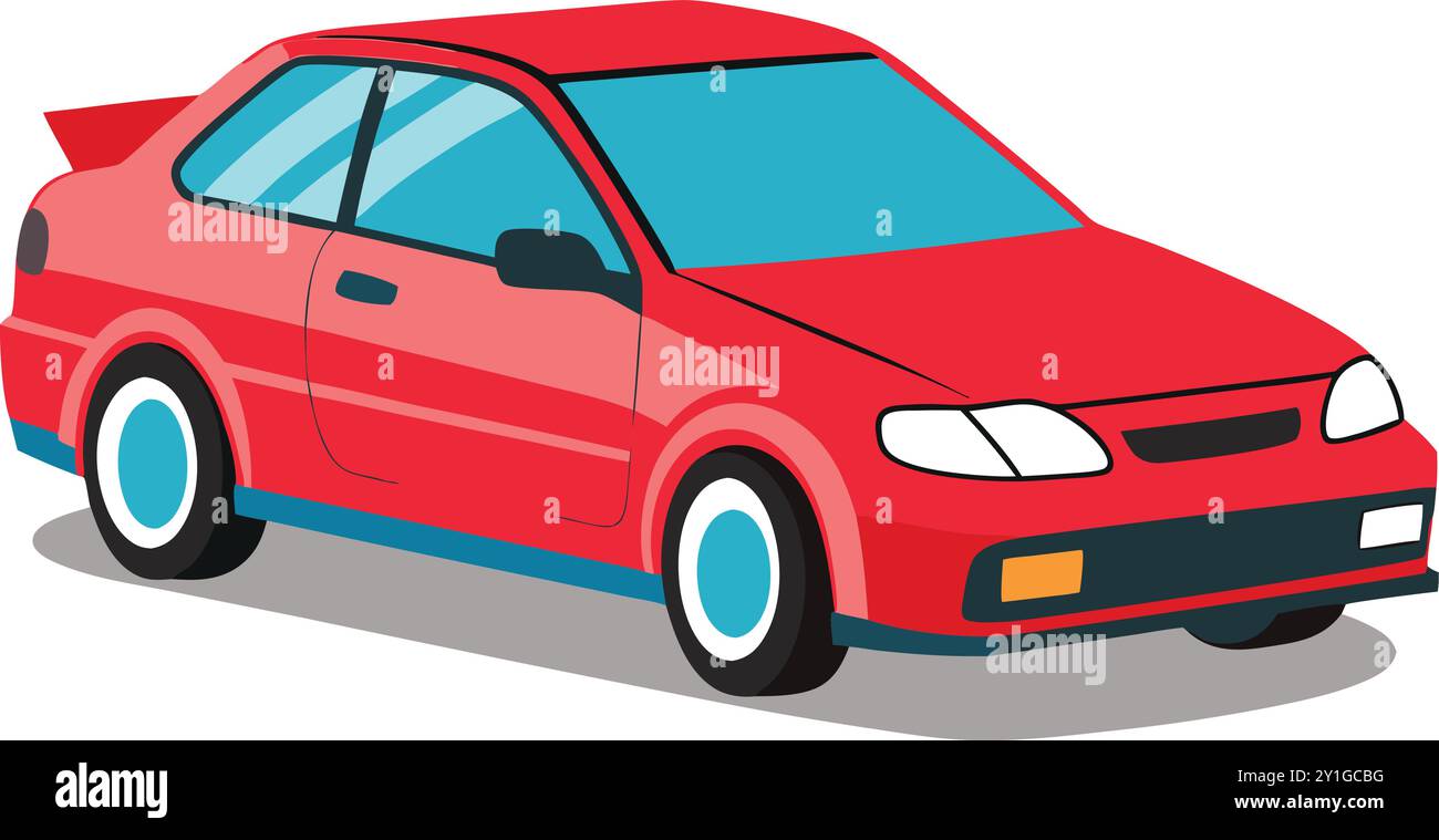 Auto rossa convertibile Immagini Vettoriali Stock - Alamy