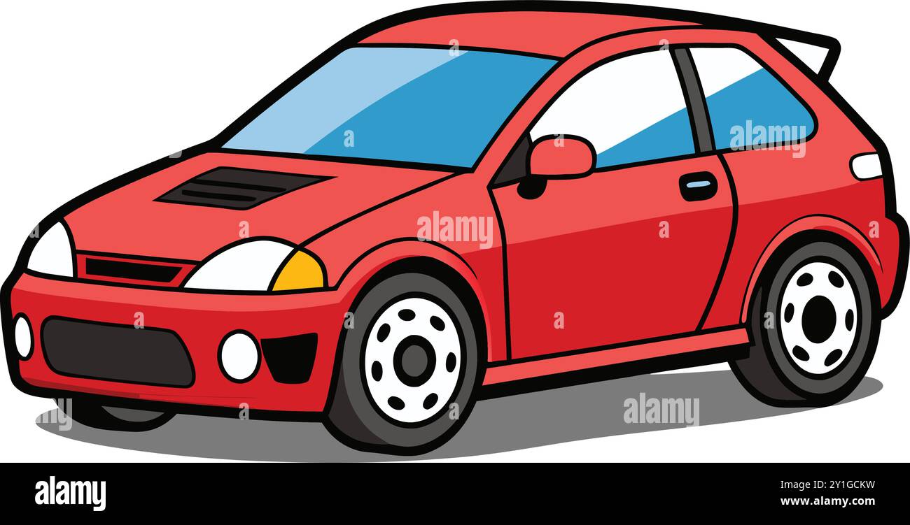 Auto rossa convertibile Immagini Vettoriali Stock - Alamy