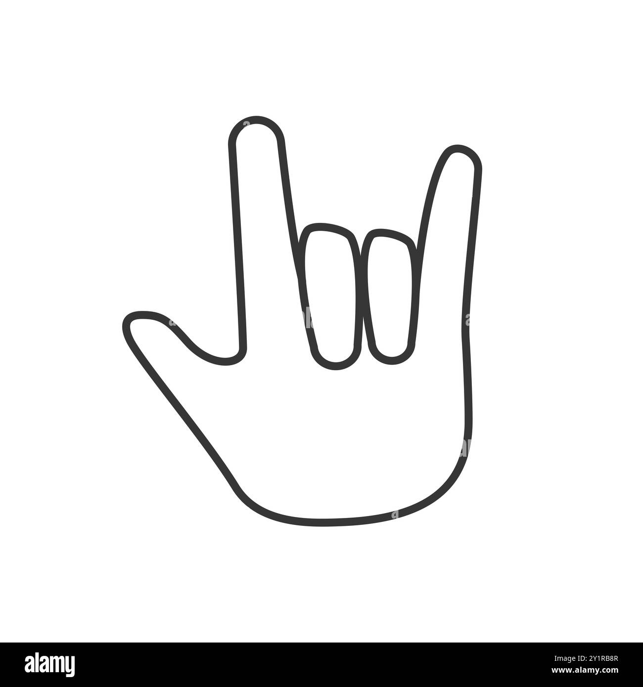 Ti amo gesto della mano Foto e Immagini Stock in Bianco e Nero - Alamy