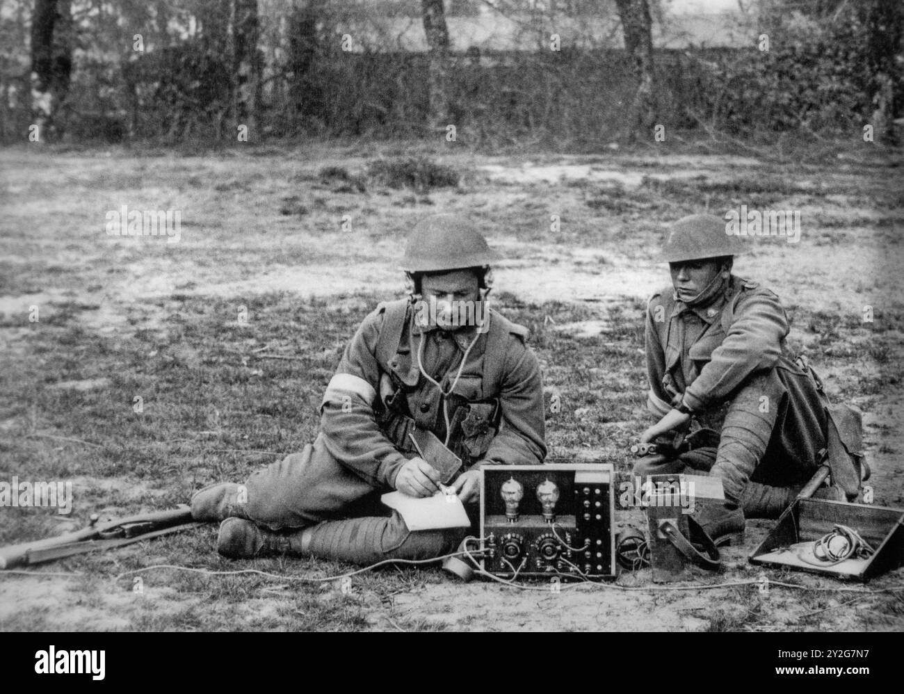 Radio della prima guerra mondiale Foto e Immagini Stock in Bianco e ...