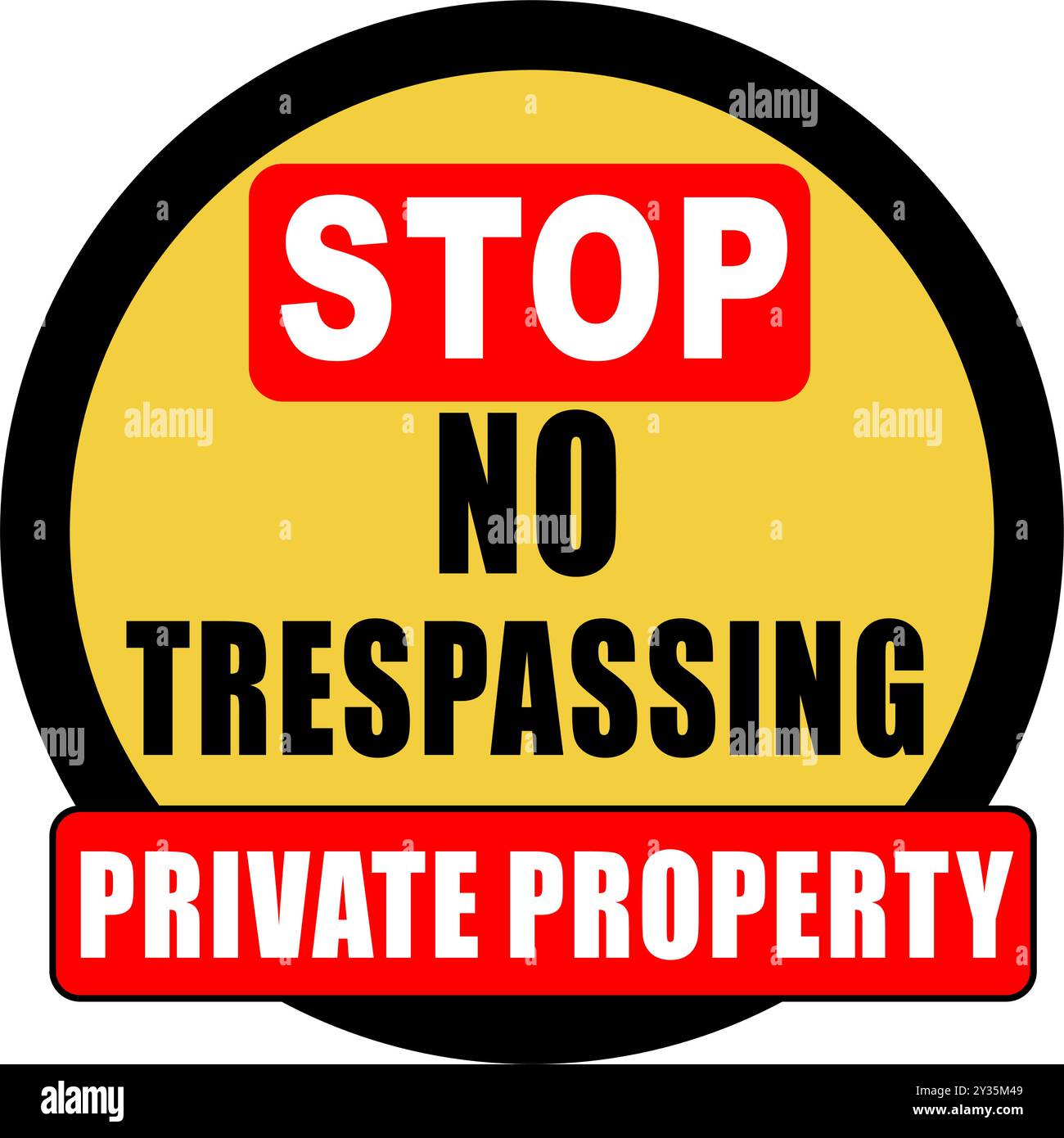 No entry sign post Immagini Vettoriali Stock - Alamy