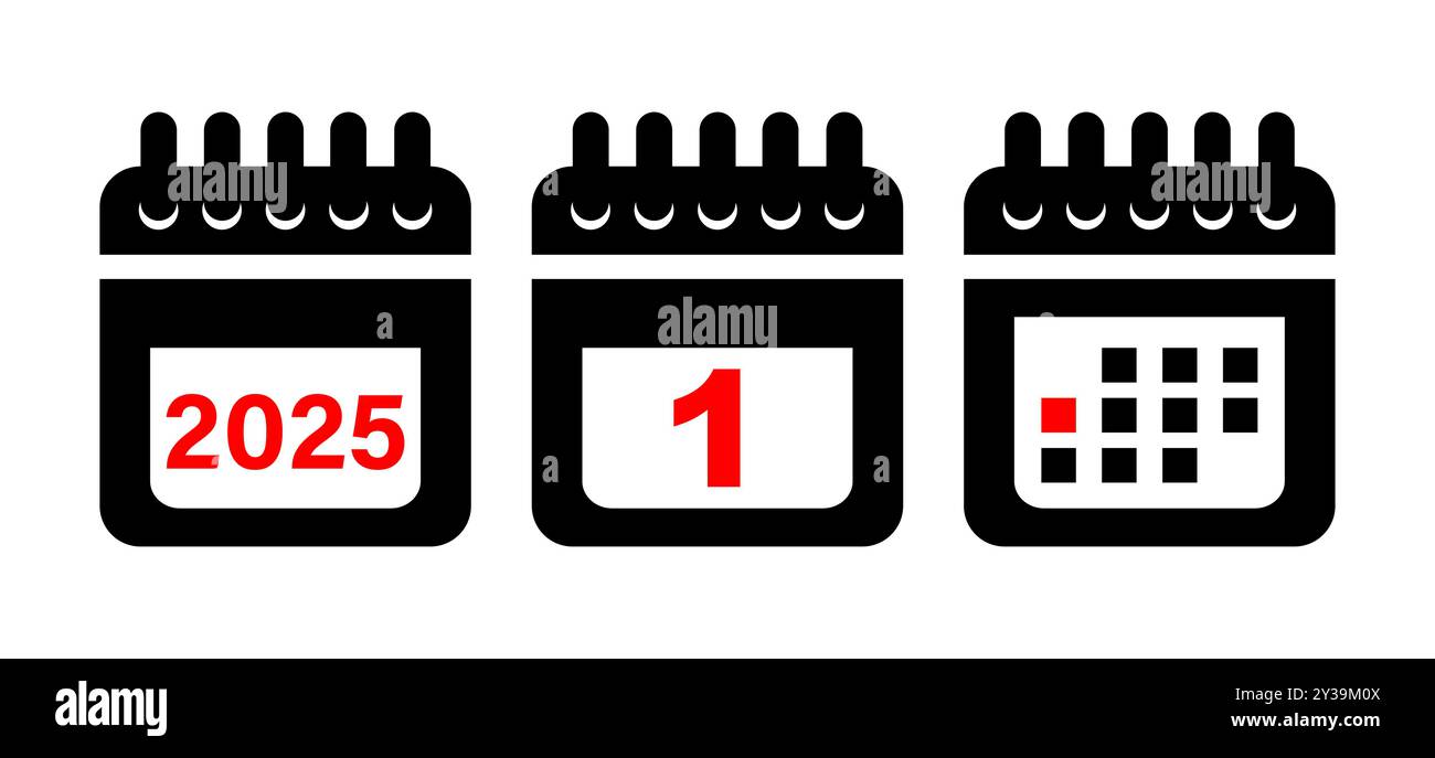Calendario 2025 calendario immagini e fotografie stock ad alta ...