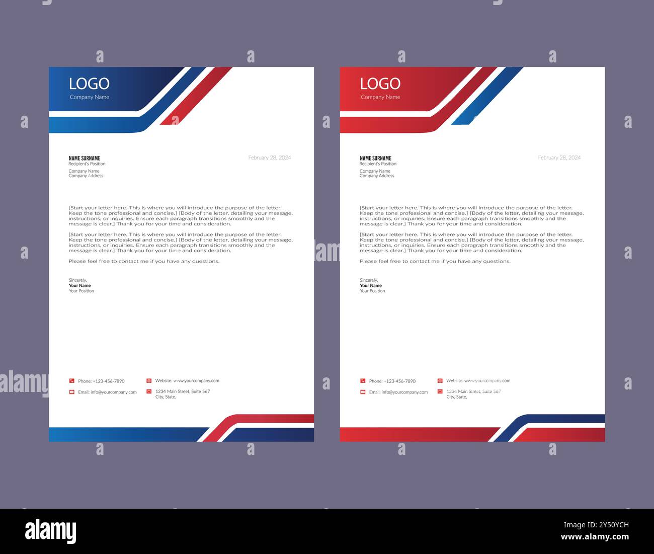 Carta intestata alla moda immagini e fotografie stock ad alta ...