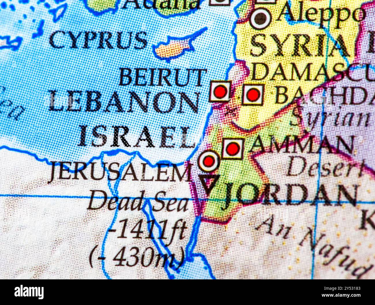 Mappa della striscia di gaza immagini e fotografie stock ad alta ...