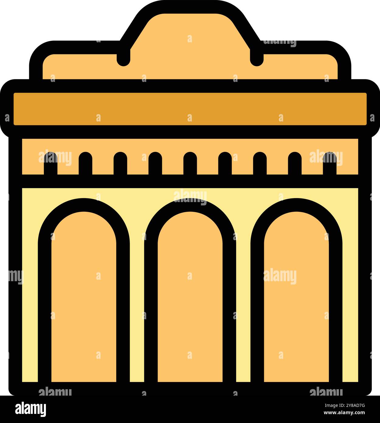 Arco trionfo romano orange Immagini Vettoriali Stock - Alamy