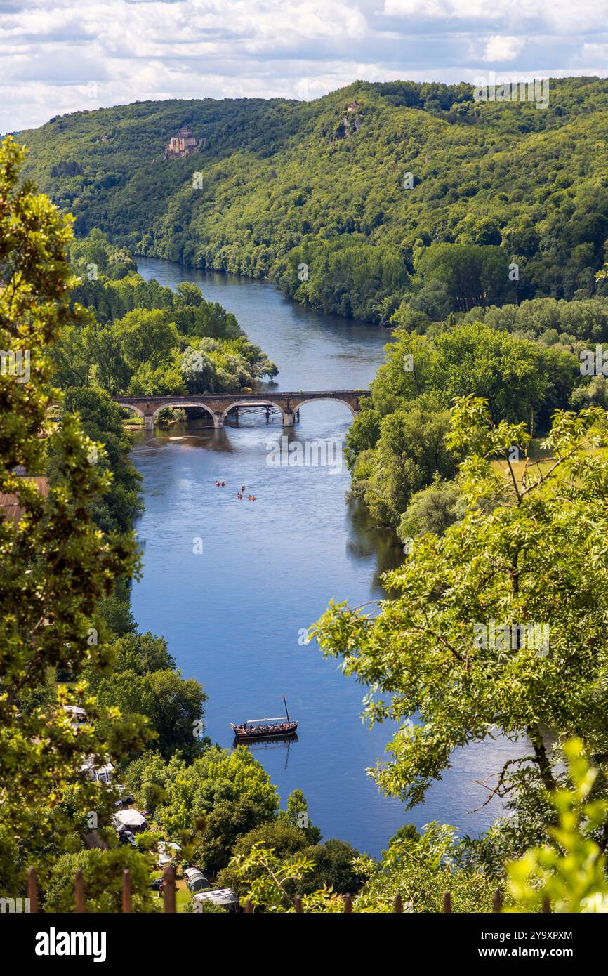 Francia, Dordogna, Vallée de la Dordogne da Beynac-et-Cazenac ...