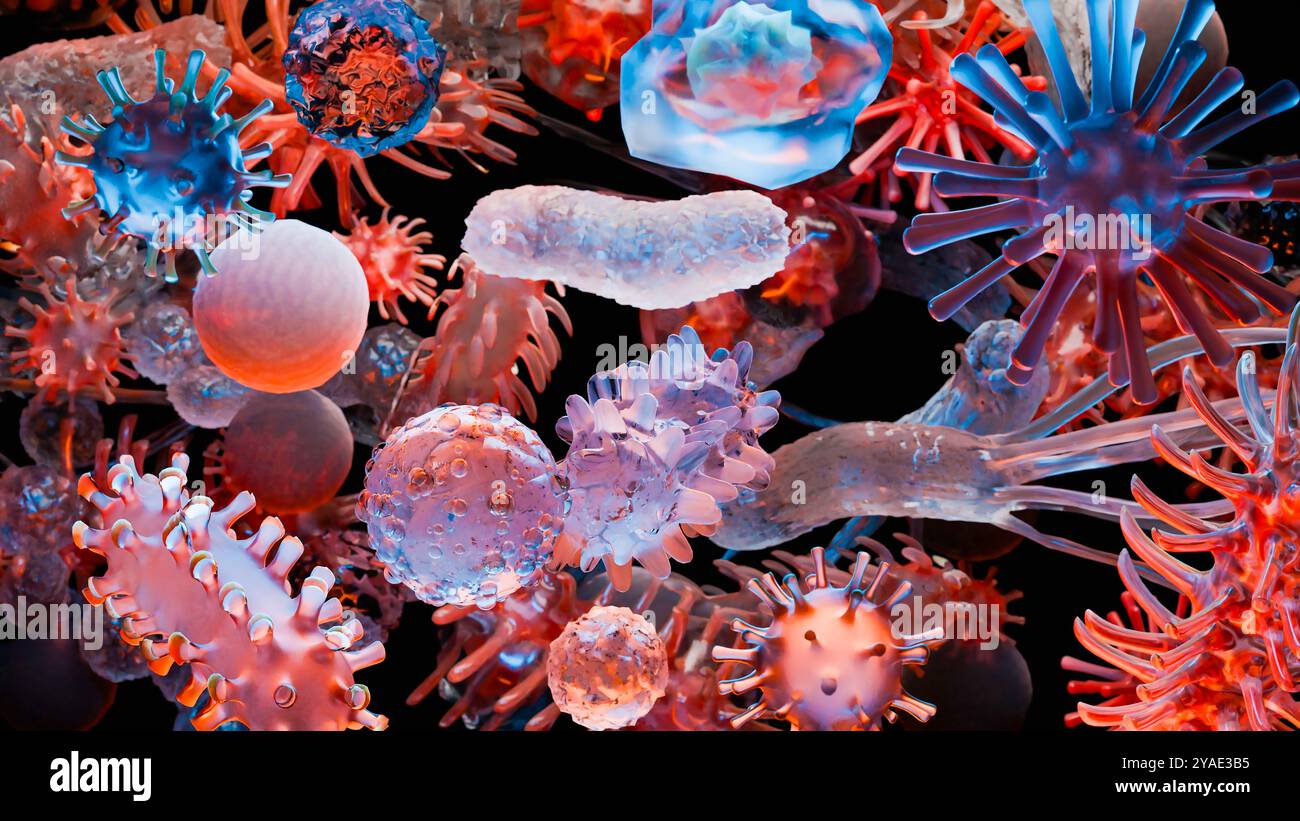 Tipos de bacterias microbiologia immagini e fotografie stock ad alta ...