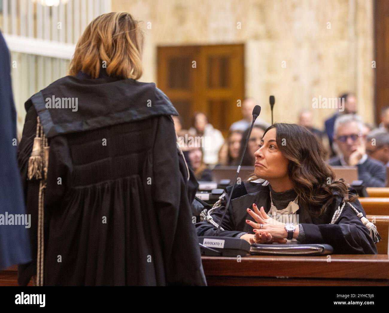 Milano, Italia. 11 novembre 2024. Alessia Menegazzo con Giulia Geradini ...