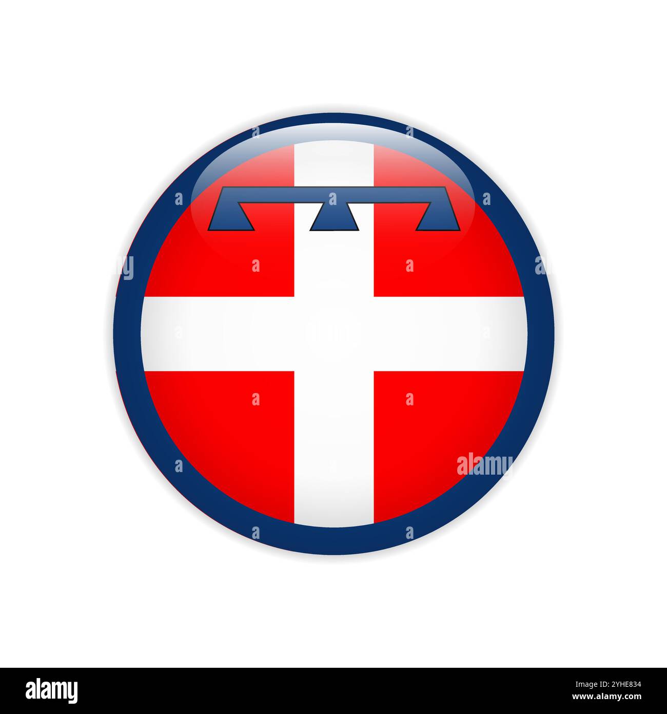 Bandiera del piemonte Immagini Vettoriali Stock - Alamy