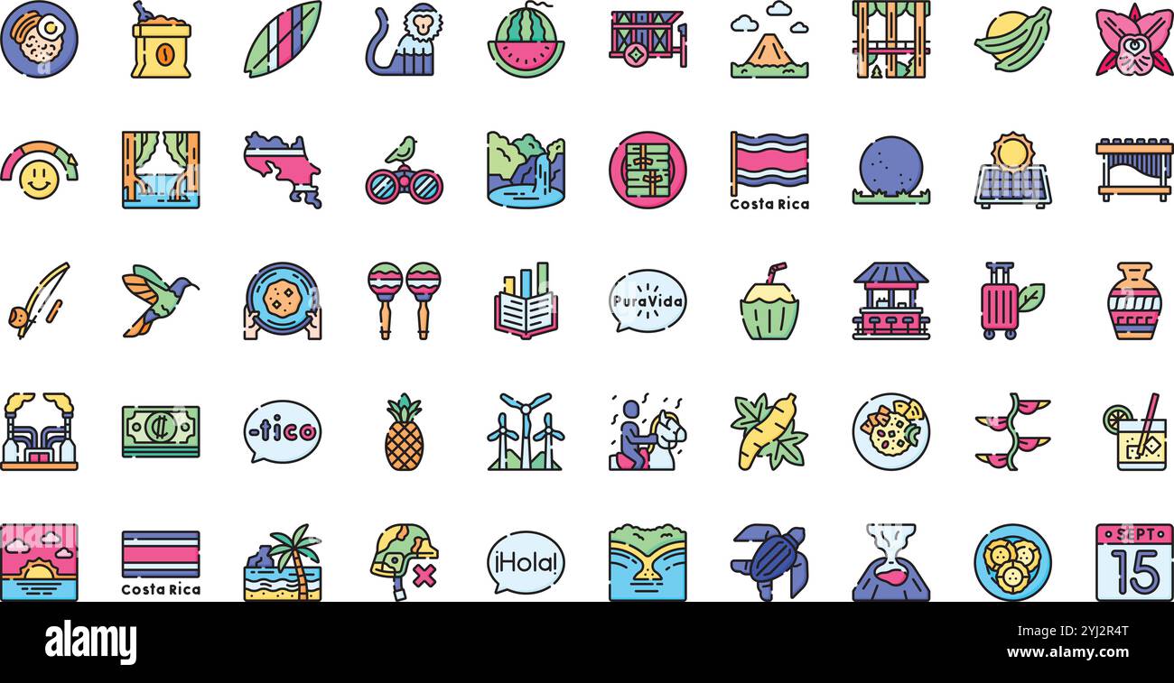 Gallo pinto Immagini Vettoriali Stock - Alamy