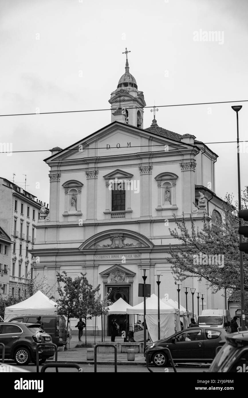 Chiesa di santa francesca romana Foto e Immagini Stock in Bianco e Nero ...