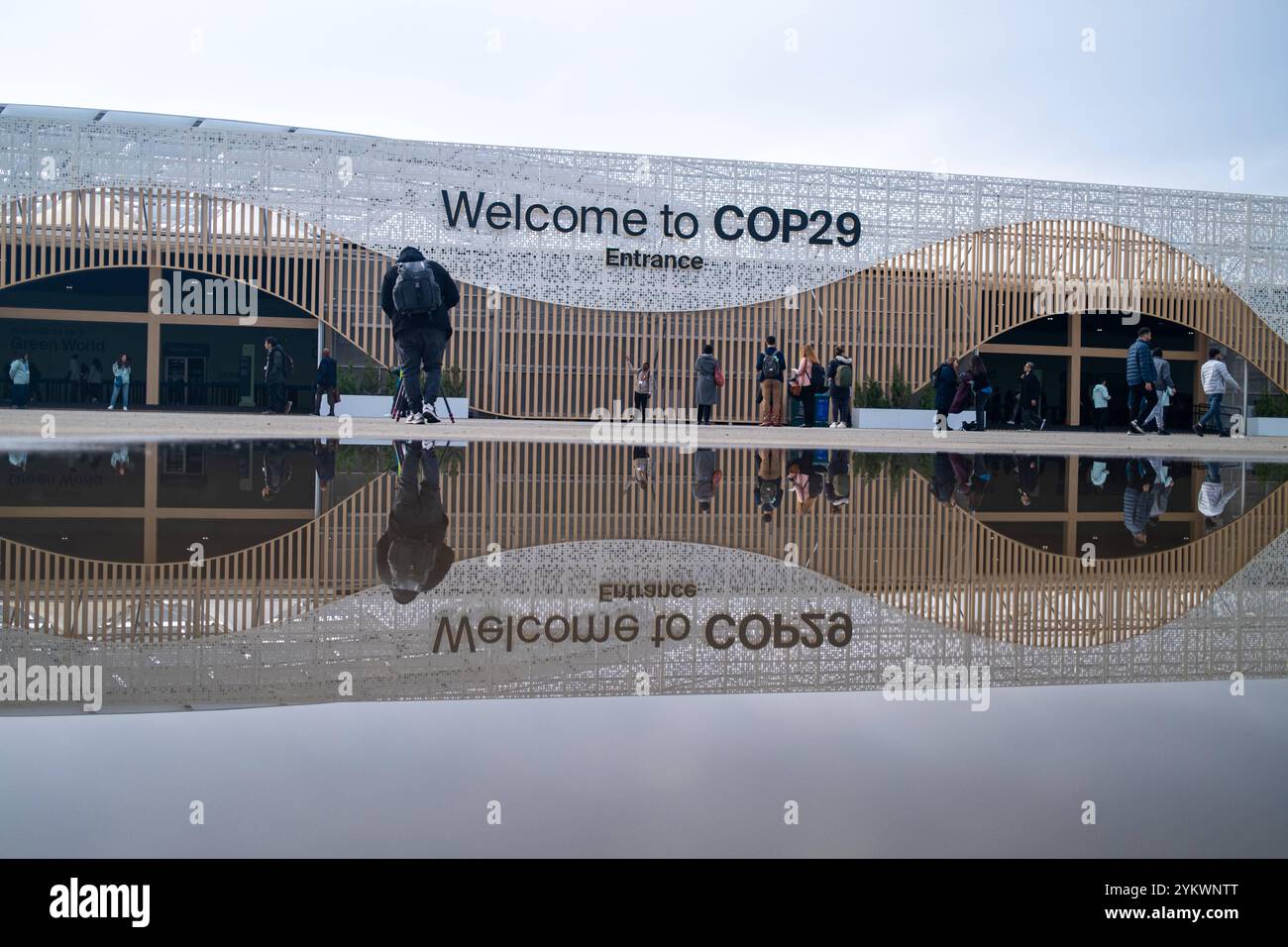 COP29 a Baku Azerbaigian, Baku am 19.11.2024: Der Eingang zur ...