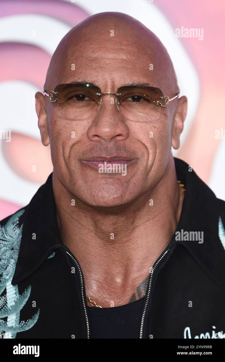 Dwayne Johnson bei der Premiere des Animationsfilms Moana 2 / Vaiana 2 ...